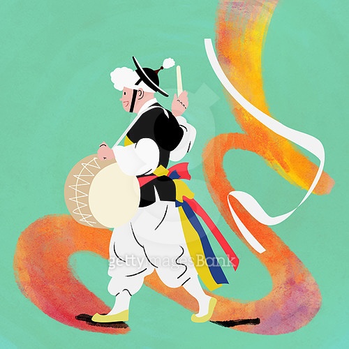 공연예술, 사물놀이, 전통문화, 전통춤, 한국문화 이미지 (a10551823) - 게티이미지뱅크