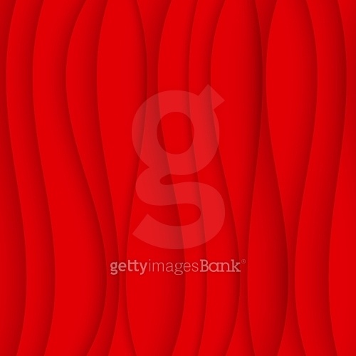 Seamless Wave Pattern. Curved Shapes Background. Regular red Texture ...