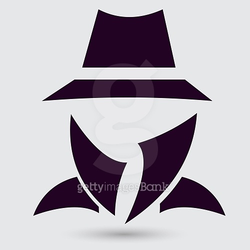 Man in suit. Secret service agent icon 이미지 (a10781529) - 게티이미지뱅크