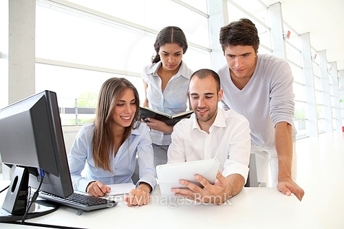 Group of young people in training course (a10861152) - 게티이미지뱅크