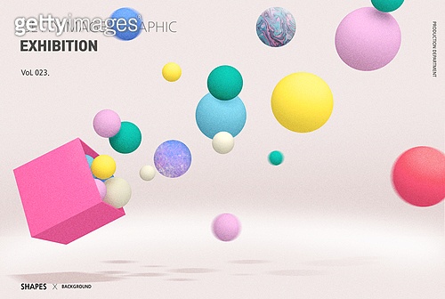 백그라운드 주제 그래픽이미지 Computer Graphics 합성 Computer Graphics 컬러 분출 폭발 형태변형 원형 이차원모양