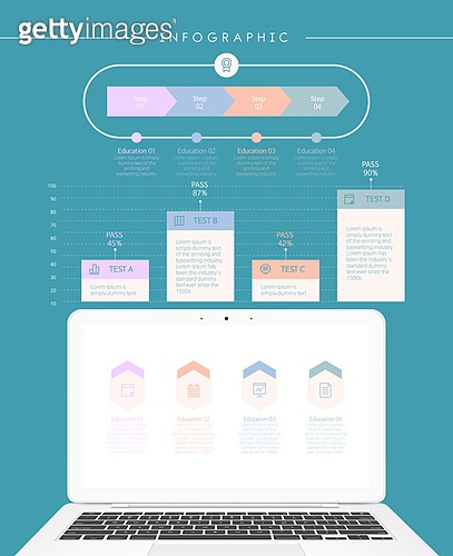 그래프 디자인엘리먼트 비즈니스 인포그래픽 파워포인트 이미지 프로세스 프리젠테이션 연설 보고서 이미지 Jv11144083 게티이미지뱅크
