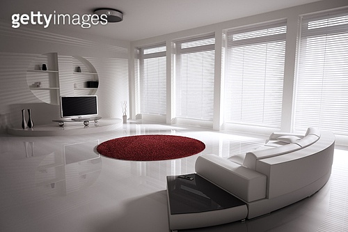 Living room with sofa and lcd tv interior 3d render 이미지 (a11262568 ...