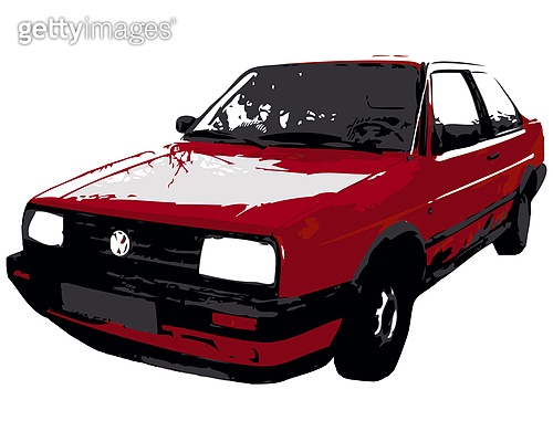 volkswagen jetta 1990 vector car 무료 이미지 (jv11441282) - 게티이미지뱅크