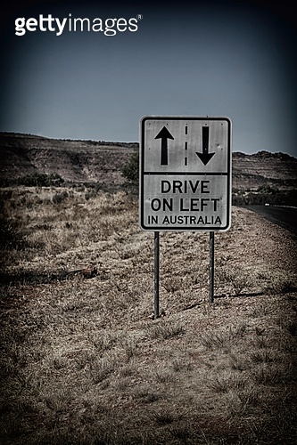 in australia the sign of drive on left like concept of safety 이미지 ...