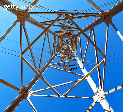 in iran electrical pylon in the clear sky energy and generation danger ...
