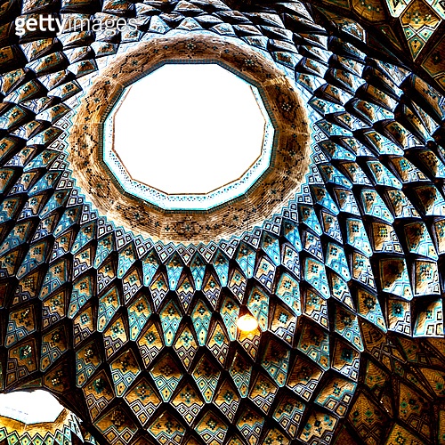 blur in iran abstract texture of the religion architecture mosque roof ...