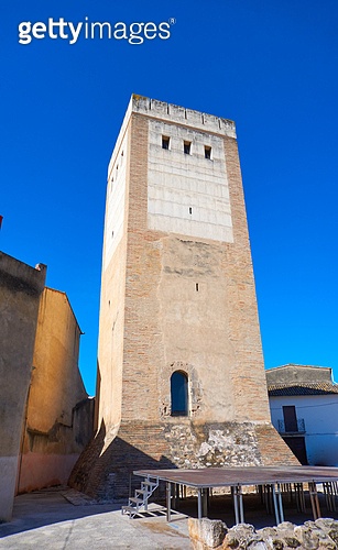 Borja torreta tower in Canals of Valencia at Spain (a11922680) - 게티이미지뱅크