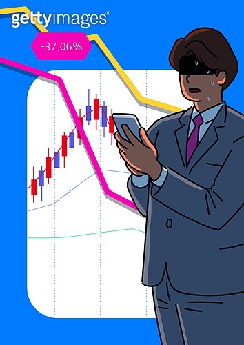투자 금융 자산관리 그래프 주식시장 금융 재테크 좌절 컨셉 내려가기 물리적활동 돈벌기 컨셉 리스크 컨셉 이미지 Jv12526351