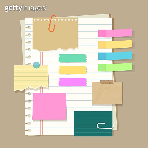 디자인엘리먼트 이미지 포스트잇 종이 라벨 종이 프레임 사무용품 인조물건 마스킹테이프 접착테이프 다꾸 신조어 노트 스프링노트 메모 이미지