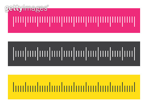 Ruler. Measuring scale, Markup for Rulers. Vector illustration ...