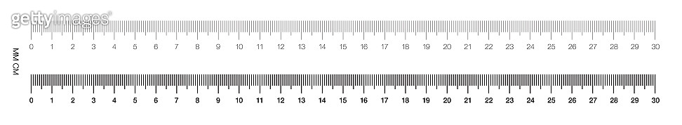Ruler. Measuring scale, Markup for Rulers. Vector illustration ...
