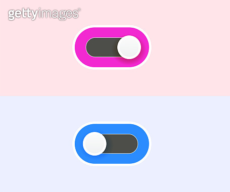 On and Off Toggle Switch Buttons Modern Devices User Interface Vector Graphic Design 이미지 ...