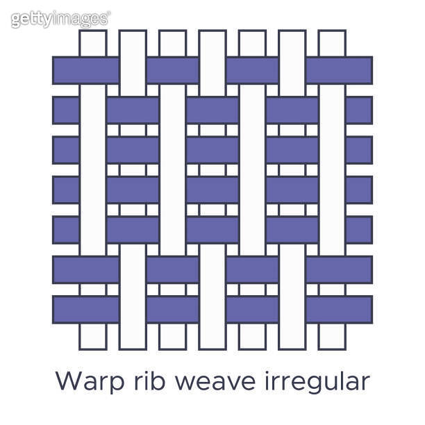 Fabric warp rib weave irregular type sample. Weave samples for textile ...