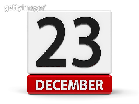 Cubes calendar 23rd December 이미지 (1344135557) - 게티이미지뱅크