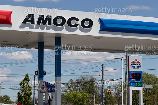 Amoco gas and fuel station. Amoco is a division of BP. (1318526116 ...