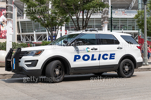 Cincinnati Police Department vehicle. The CPD Police Department is the ...