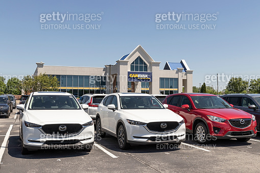 CarMax Auto Dealership Mazda display. CarMax is the largest used and ...