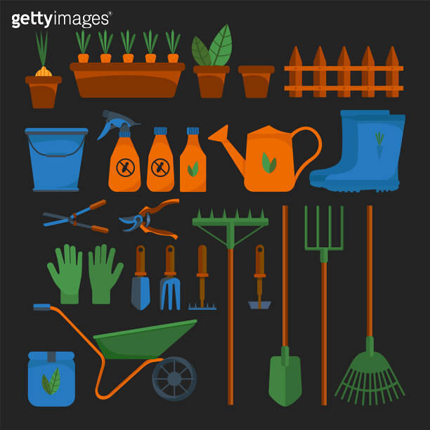 Gardening Tools. Garden care equipment 이미지 (1307347042) - 게티이미지뱅크
