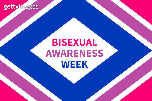 Bisexual Awareness Week typography poster. LGBT community event ...