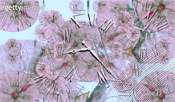 Concept idea art of time and memorie. Abstract artwork of surreal ...