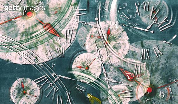 Concept idea art of time and memorie. Abstract artwork of surreal ...