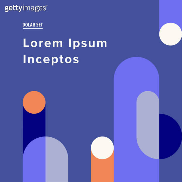 Square graphic design layout template with flat color geometric style ...