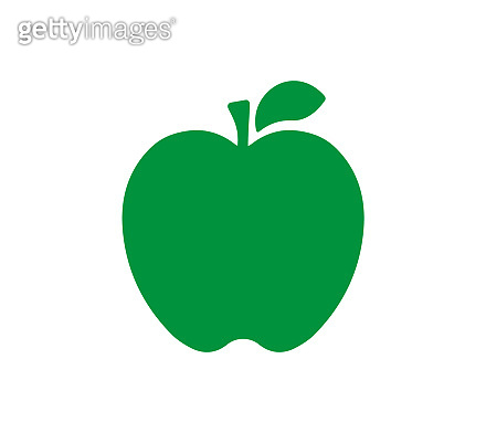 Apple icon shape symbol. Fruit logo sign silhouette. Vector ...