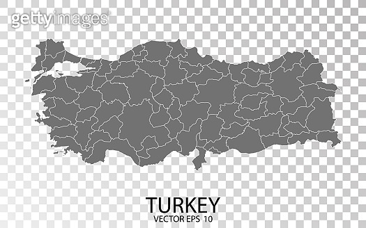 Transparent - Grey Map of Turkey. (1311626441) 일러스트, 무료 일러스트, 아이콘, 무료 ...