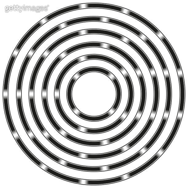 Round scroll border frame in a range of sizes. 이미지 (1334161322) - 게티이미지뱅크