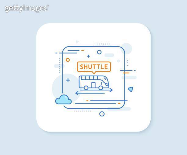 Shuttle bus line icon. Airport transport sign. Vector (1305031747) - 게티 ...