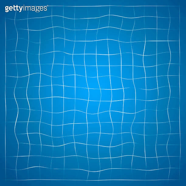 Pool bottom pattern for print. Check pattern with distorted lines ...