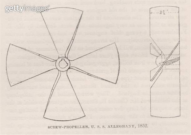 Ship Screw-Propeller, 19th Century US Naval History 이미지 (1312559296 ...