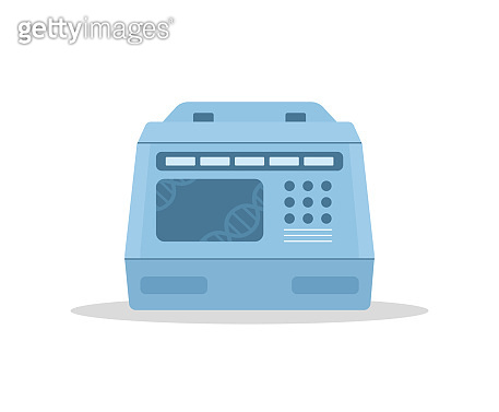 PCR machine. Termal cycler for polymerase chain reaction. Laboratory ...