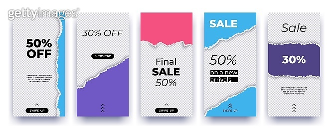 Social editable media banners. Story sale swipe up template ...