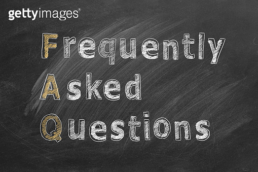 FAQ. Frequently Asked Questions. Lettering on chalkboard. 이미지 ...