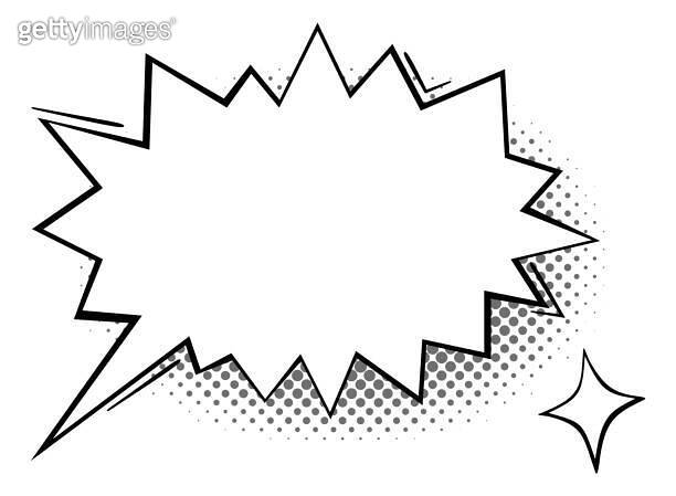 Scream message balloon. Empty bubble for angry speech 이미지 (1357271239 ...