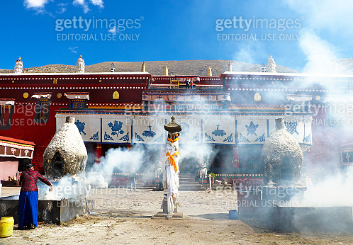 At Nechung monastery, the traditional seat of the Tibetan Oracle 이미지 ...