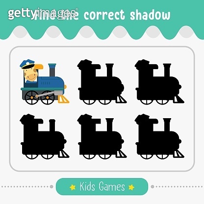 Find the correct shadow kids game for educational activity 이미지 ...