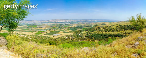 Panoramic landscape of the Lower Jordan River valley 이미지 (1314789980 ...