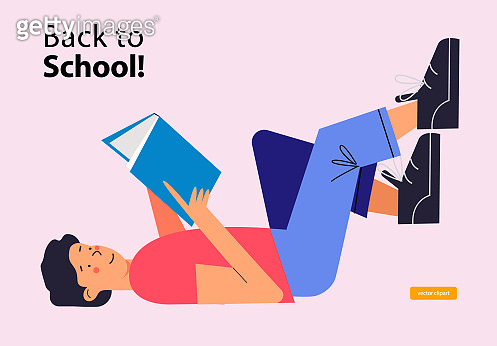 Back to school. Colorful vector illustration, banner. Clipart on the ...