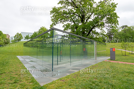 Glass Labyrinth in the Sculpture Garden on the South Side of the Nelson ...