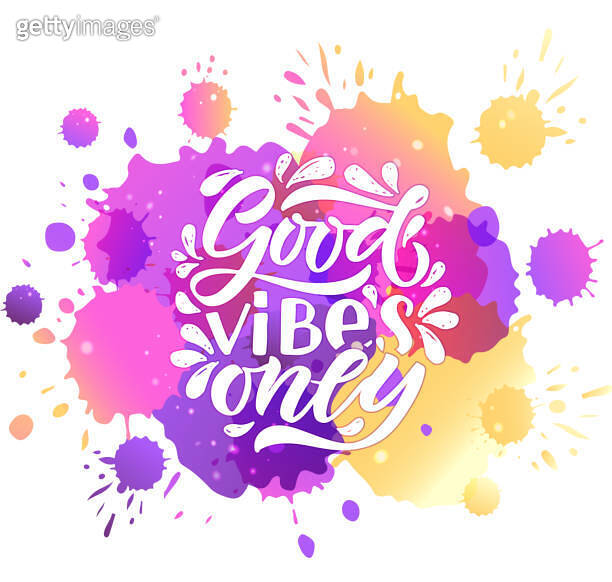 Hand sketched good vibes only lettering typography. Handwritten ...