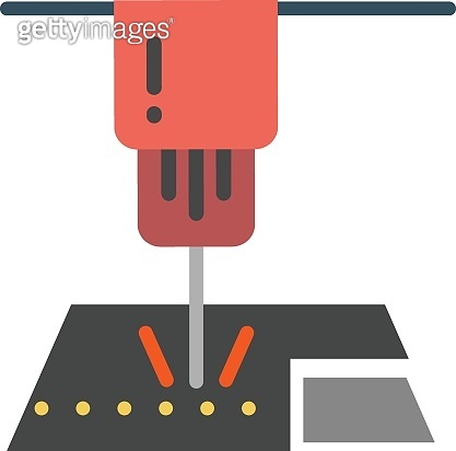 Ultrasonic Spot Welding Machine Concept Vector Color Icon Design, Arc ...