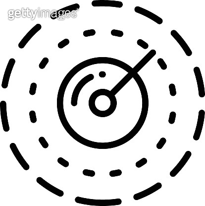 Self driving Mid range Scan Detector Concept Vector Icon Design ...