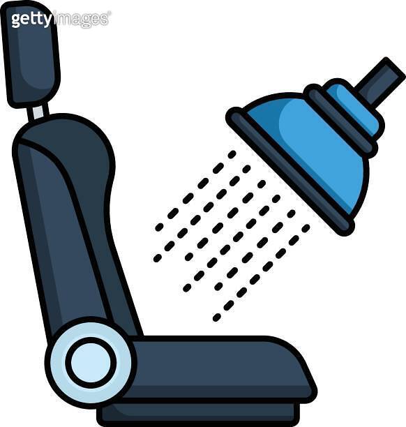 Car Interior sanitizing Symbol, Automobile decontamination Service ...