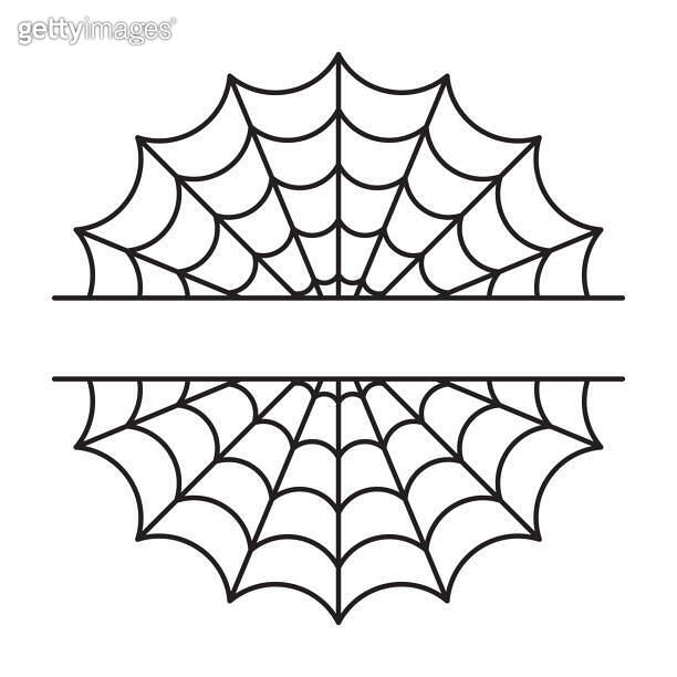 Spider web split name frame. Halloween cut file 이미지 (1323621783) - 게티이미지뱅크
