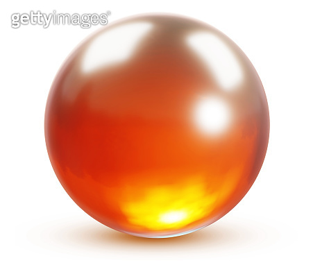 Orange sphere 3D, glossy and shiny isolated 이미지 (1300652781) - 게티이미지뱅크