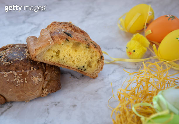 Traditional cypriot easter delicious cheese pastries flaounes in a ...