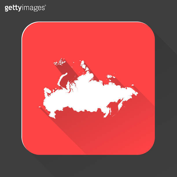 Highly detailed Russian Federation map with borders isolated on ... Highly detailed Russian Federation map with borders isolated on ...